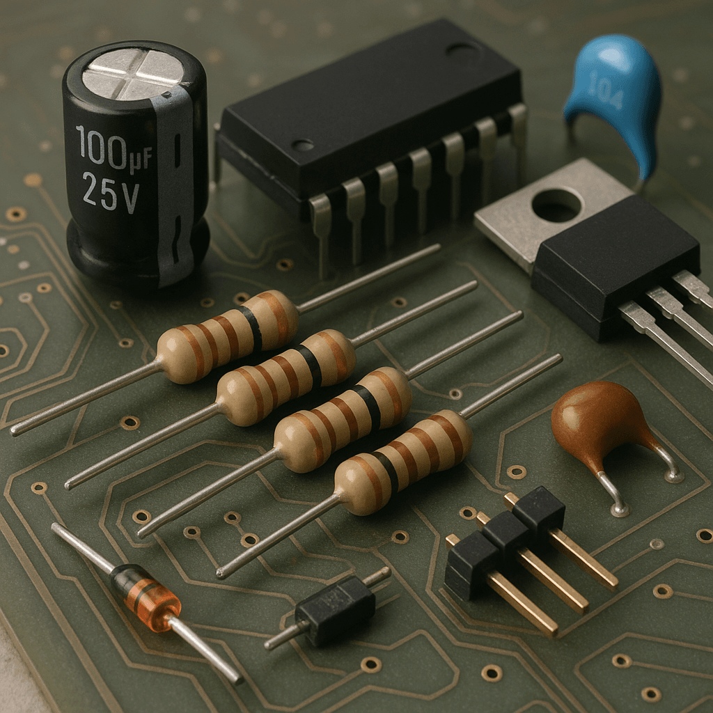 Elektronische componenten – Slagplug Techniekonderwijs
